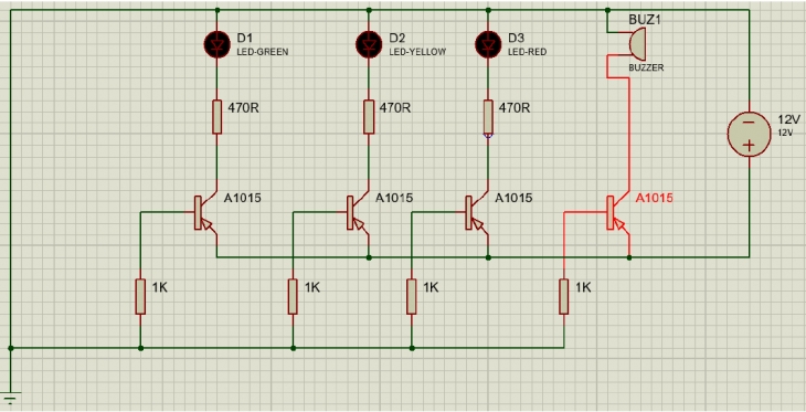 Circuit design and Simulation in Proteus.