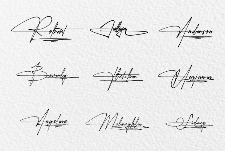 I will design cursive, scripted, hand drawn signature logo