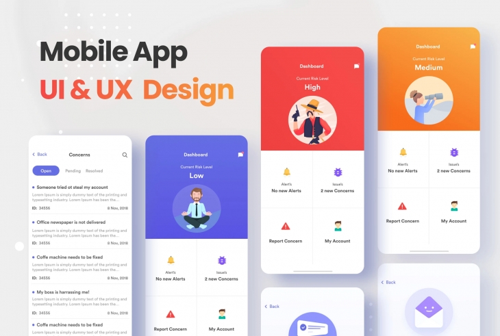 I will do mobile app ui ux design, web ui ux design,ui ux